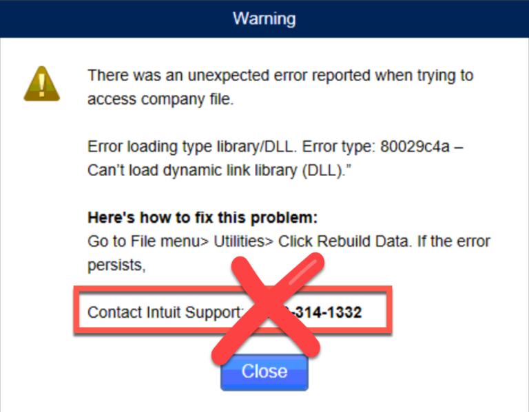 Don't be fooled by FAKE QuickBooks Error Popups - VARC Solutions